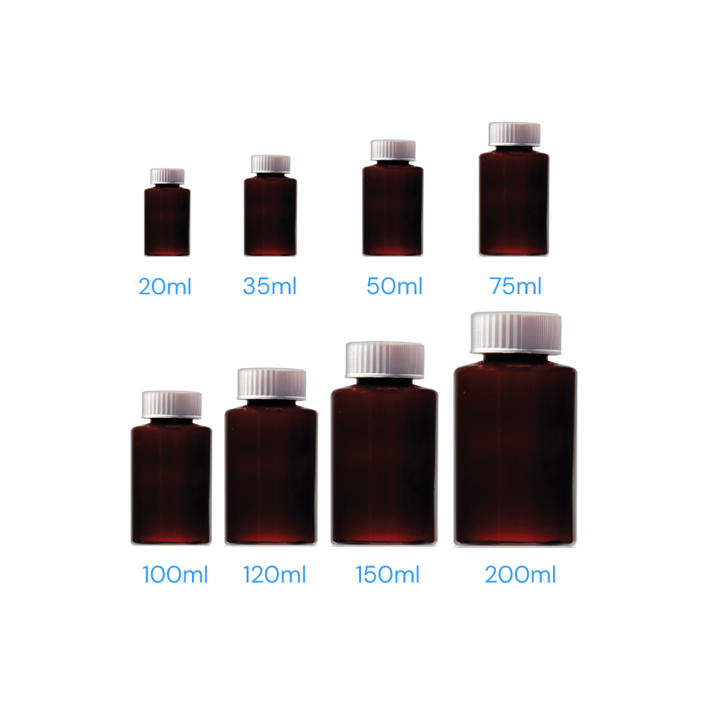 50ml Precapped PET Round Tablet Bottles | EMT Healthcare